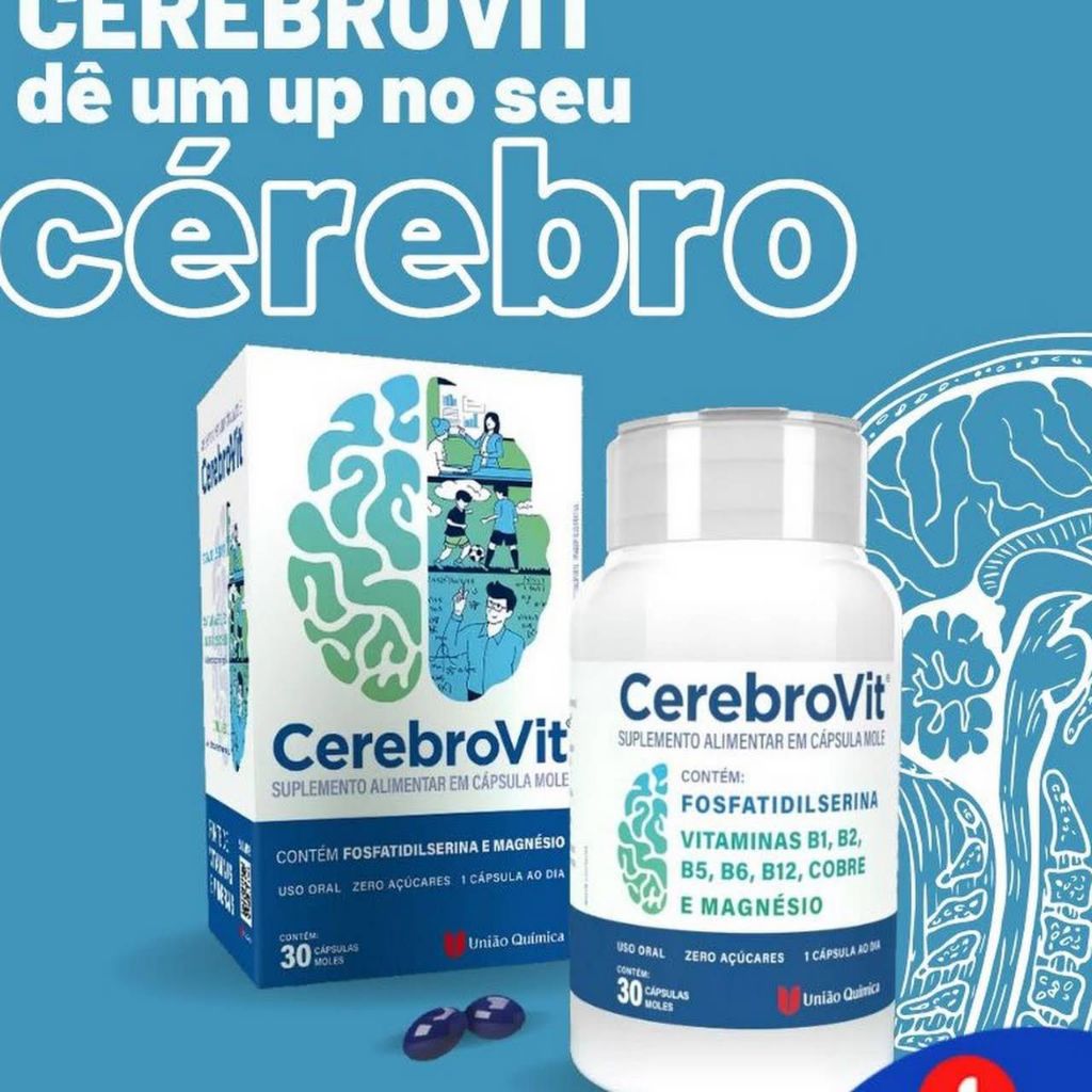 Suplemento Alimentar Cerebrovit 30 Cápsulas | Shopee Brasil