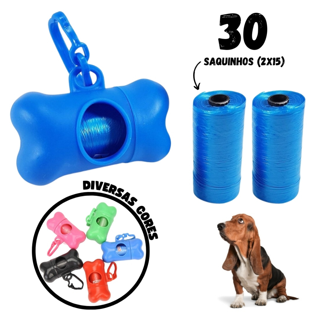 Kit Cata Caca com 2 Refil Saquinho de Lixo para Pet Coletor | Shopee Brasil