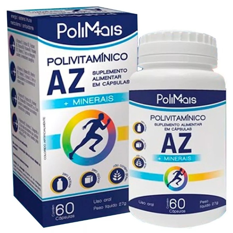 Polimais A-z Total 60 Capsulas (polivitaminíco) | Shopee Brasil