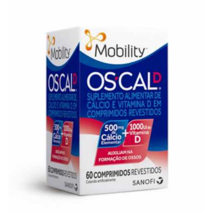 Os-cal D 500mg/1000ui 60 Comprimidos Suplemento De Vitaminas | Shopee ...