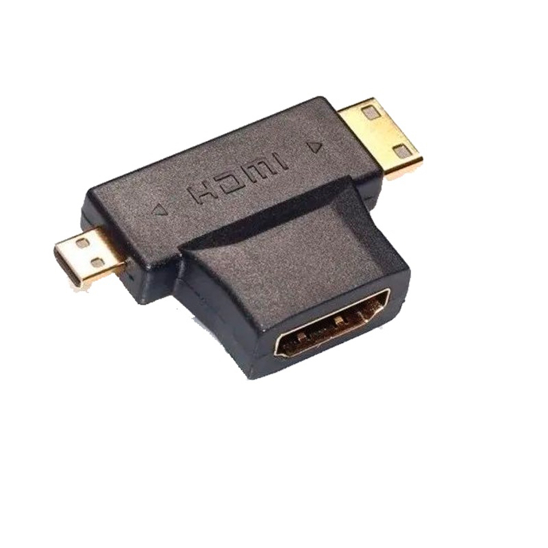 Adaptador Mini E Micro Hdmi Macho para hdmi femea E-THINK | Shopee Brasil