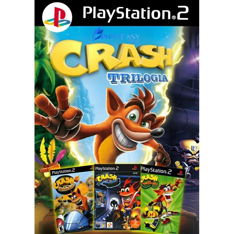 Crash Trilogia Playstation 2 PS2 Desbloqueado | Shopee Brasil