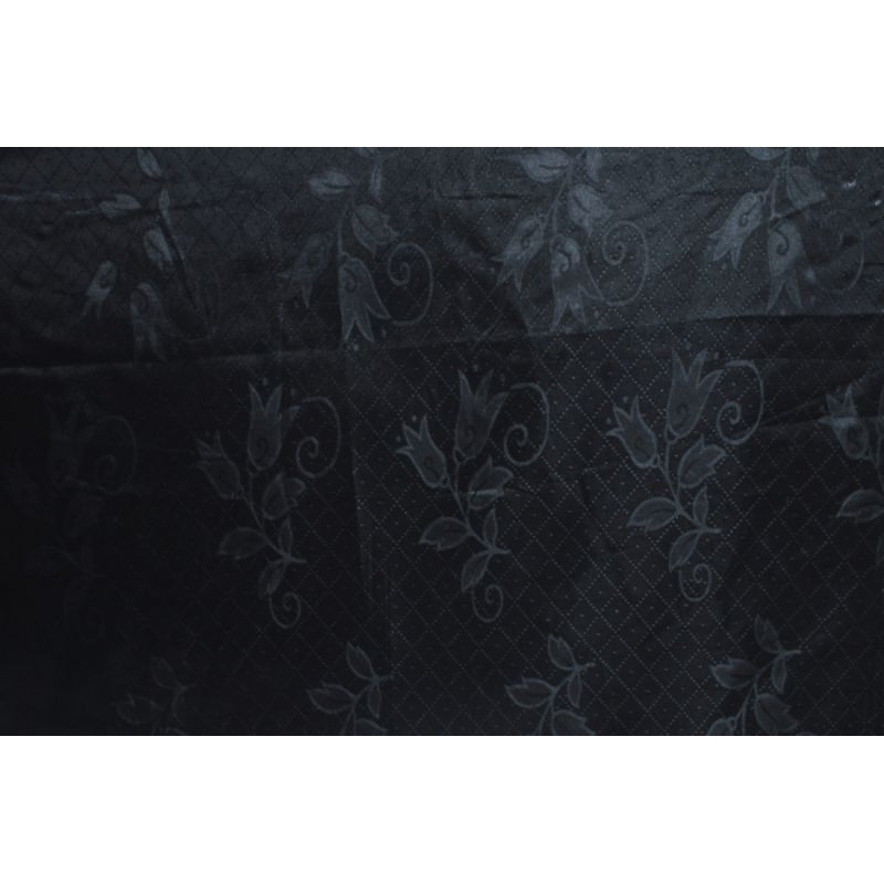 Tecido Brocado Jaquard para Decoração Preto ( 1m X 1,50 ) | Shopee Brasil