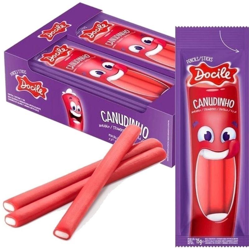 Canudinho Docile Tubes (12x1) | Shopee Brasil