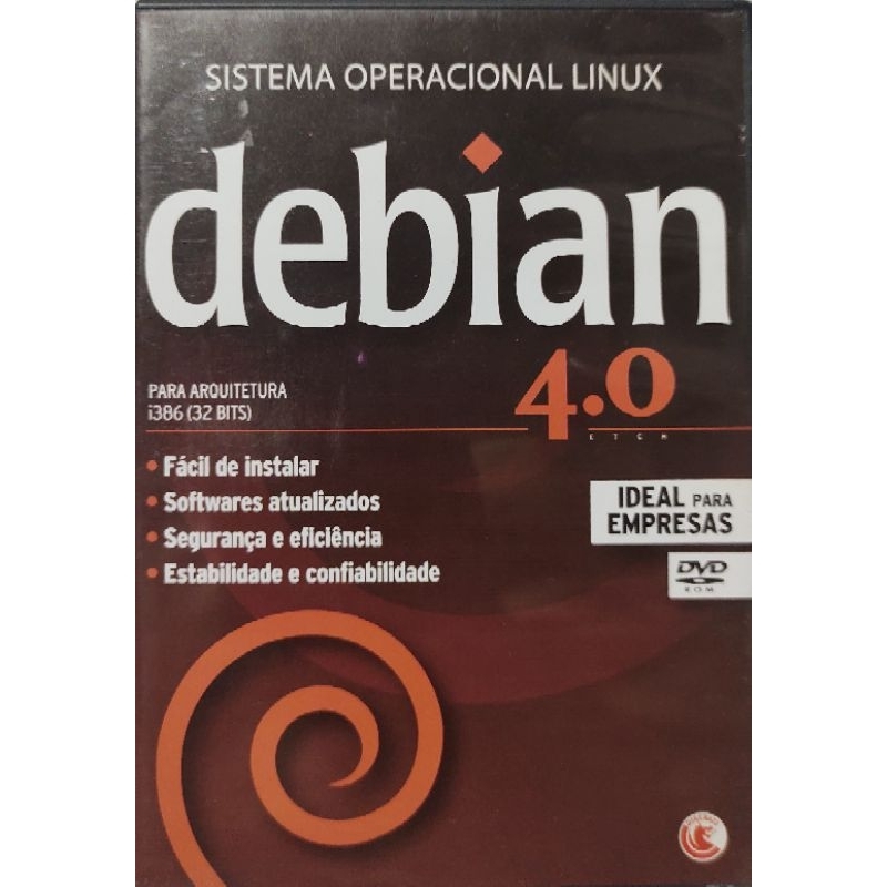 Dvd Sistema Operacional Linux Debian 4.0 Otimo Estado | Shopee Brasil