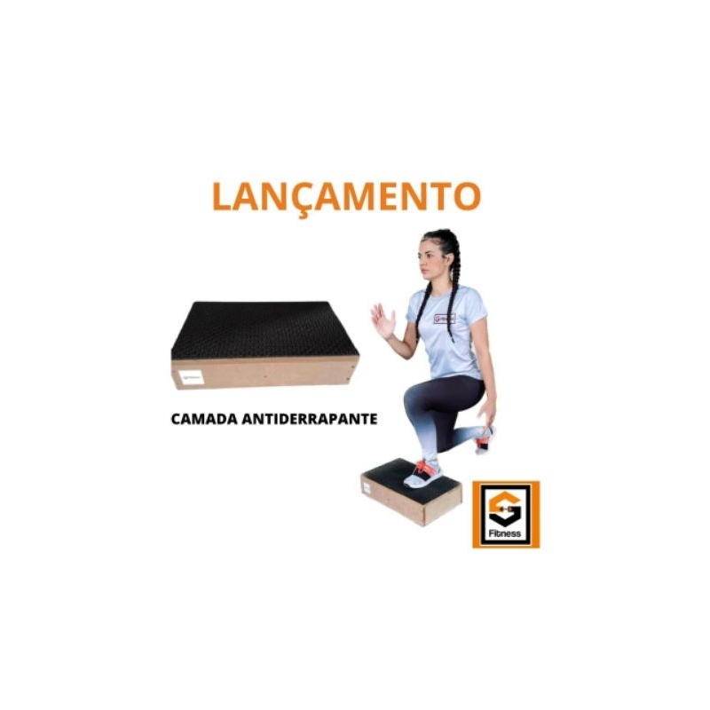 Step Madeira 45 x 30x14cm - Academia/aeróbica/fitness (Promoção ...