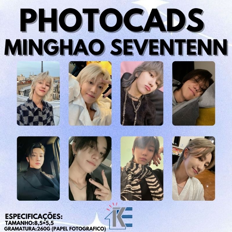 Kit Photocards Minghao The8 Seventeen Kpop | Shopee Brasil