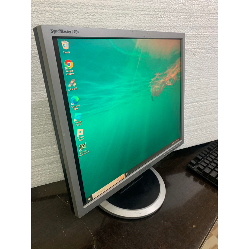 monitor tela plana de 16 polegadas modelo SyncMaster 740N | Shopee Brasil