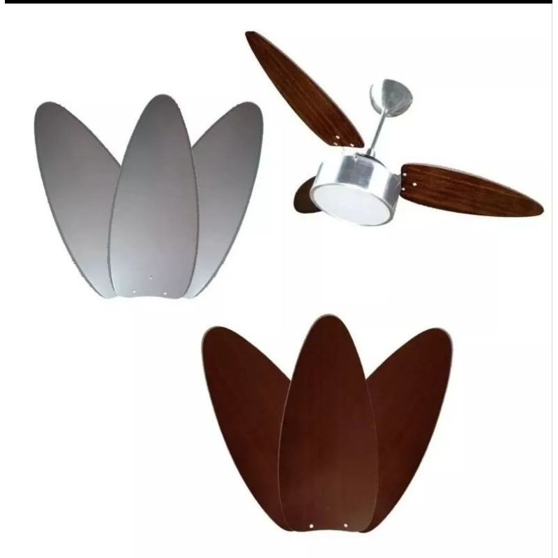 kit 3 hélices Pás dupla face para ventilador de teto ventisol pharo ...