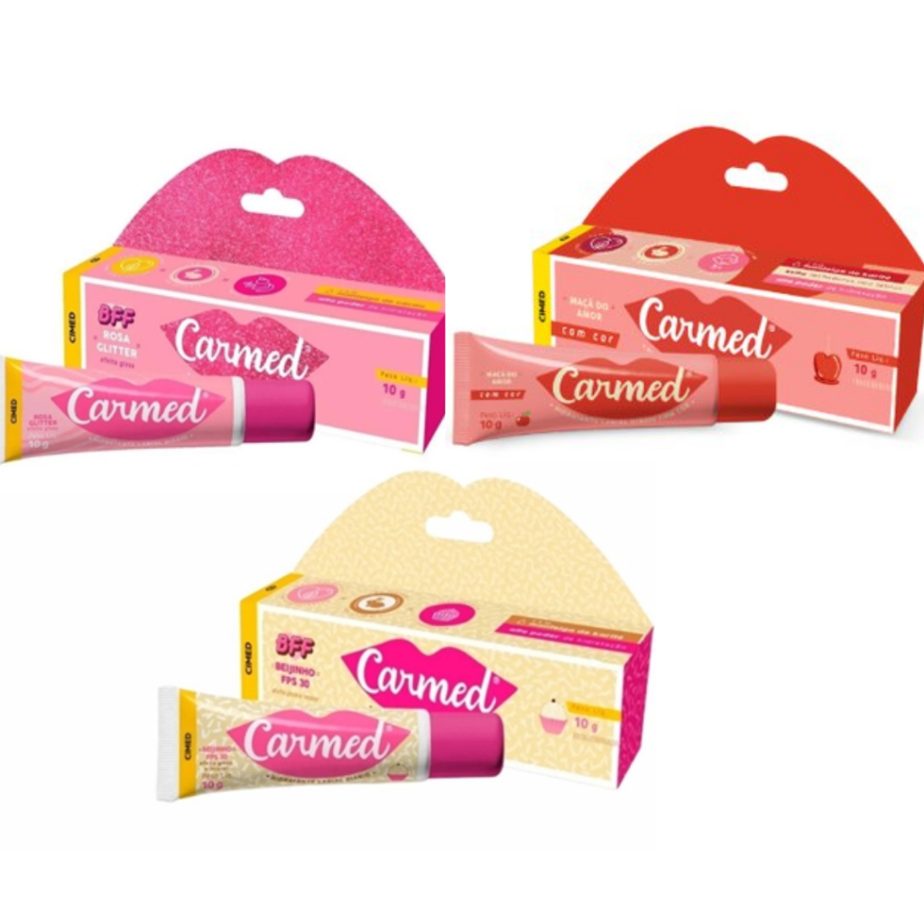 Kit Hidratante Labial Carmed Fini e Bff Efeito Gloss Cimed | Shopee Brasil