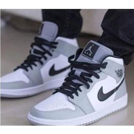 Tenis Jordan Botinha CINZA Cano Alto Unissex Masculino e Feminino Retro ...