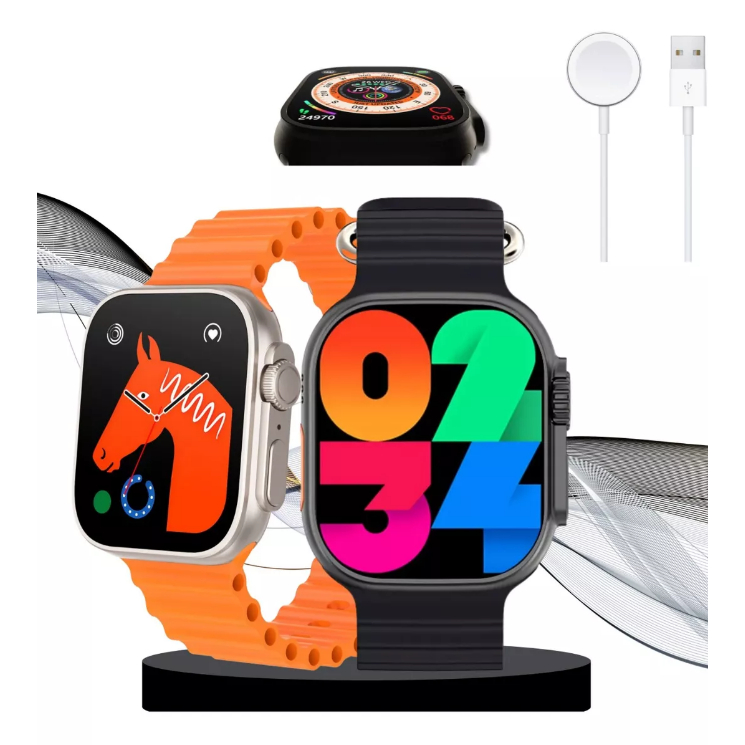 Relógio Smartwatch W69 Ultra Series 9 Android e iOS Amoled | Shopee Brasil
