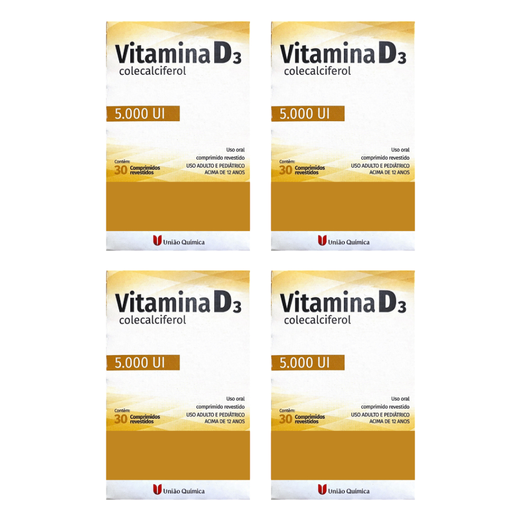Kit 4 Vitamina D3 5000 Ui 30 Cap | Shopee Brasil