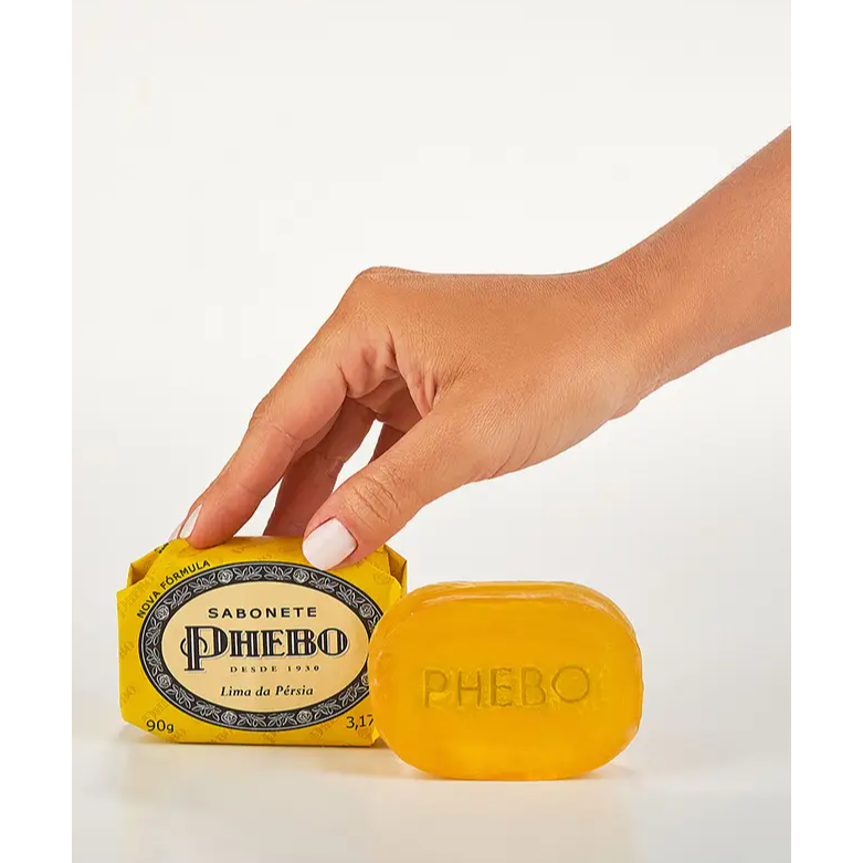 Kit com 5 unidades - Sabonete Barra de Glicerina Phebo Lima da Persia ...