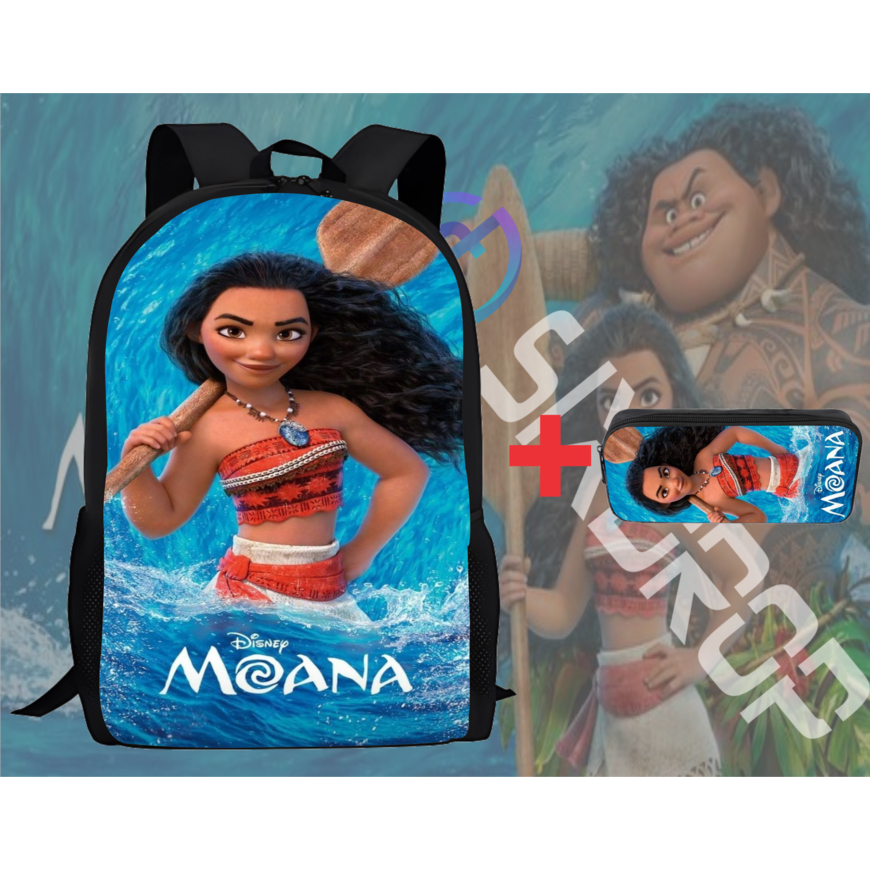 Mochila Escolar Moana Infantil Estojo Promoção | Shopee Brasil