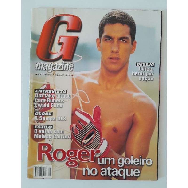 REVISTA G MAGAZINE ED.25 ROGER GOLEIRO | Shopee Brasil