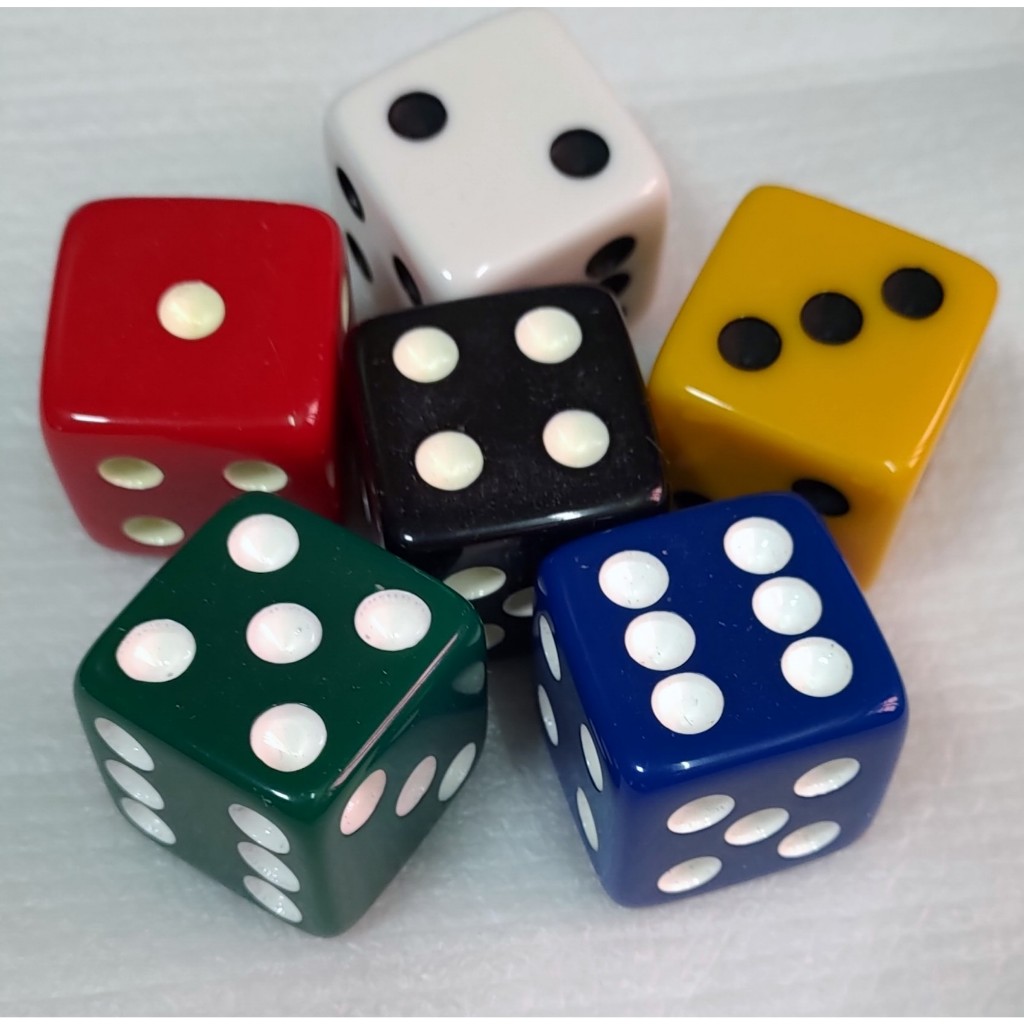 DADO 6 LADOS - 26X26X26 MM | Shopee Brasil