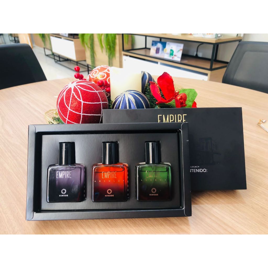 Kit Presente Natal 3 Perfume Mini Empires Hinode Empire Tradicional/Legacy/Absolut 25ml cada ...