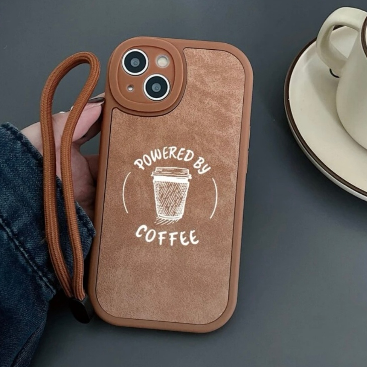 Capa Capinha Iphone 7 8 Plus Se X Xr 11 12 13 14 15 Pro Max Case Coffee