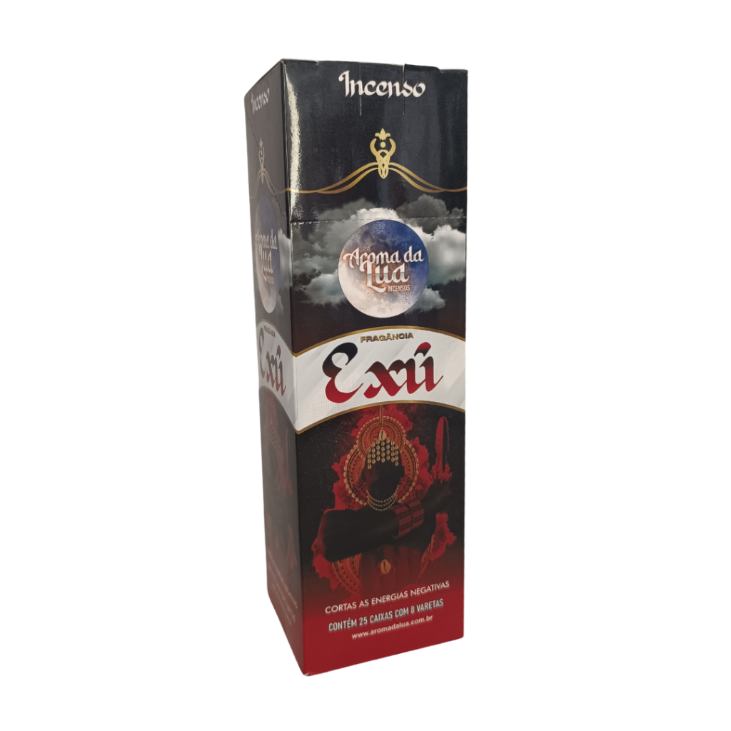 Incenso Exu 25 caixa c/ 200 varetas | Shopee Brasil