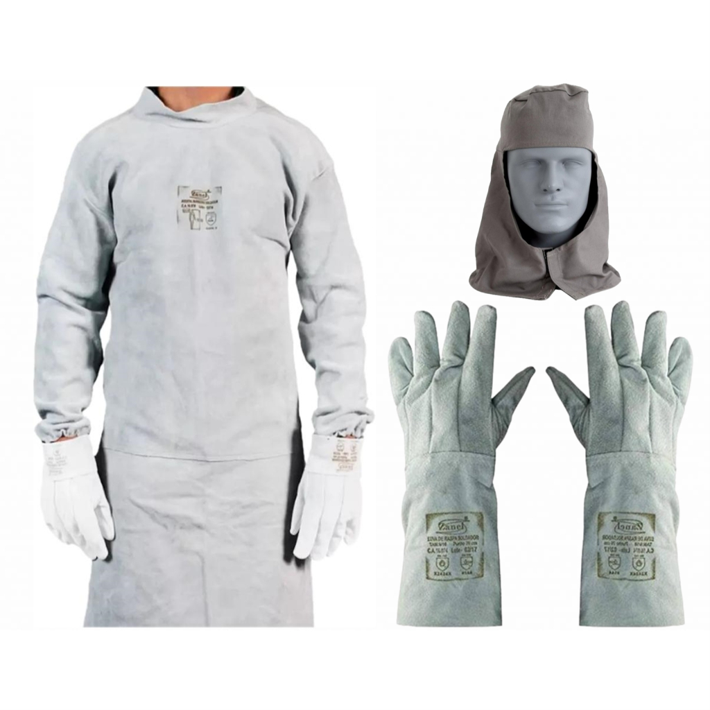 Kit De Epi Segurança De Alta Proteção Para Soldador Avental De Raspa ...