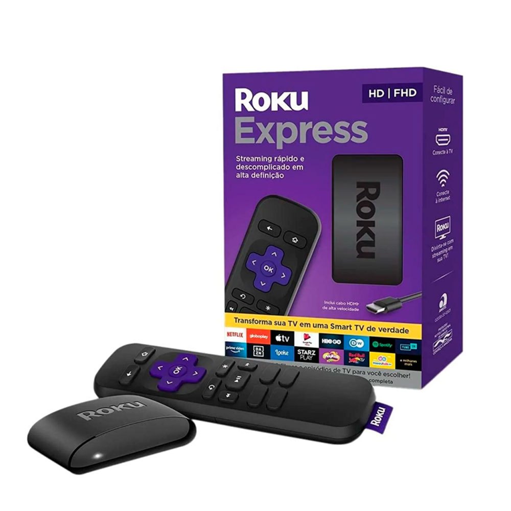 Roku Express Full HD Streaming Player Hdmi | Shopee Brasil