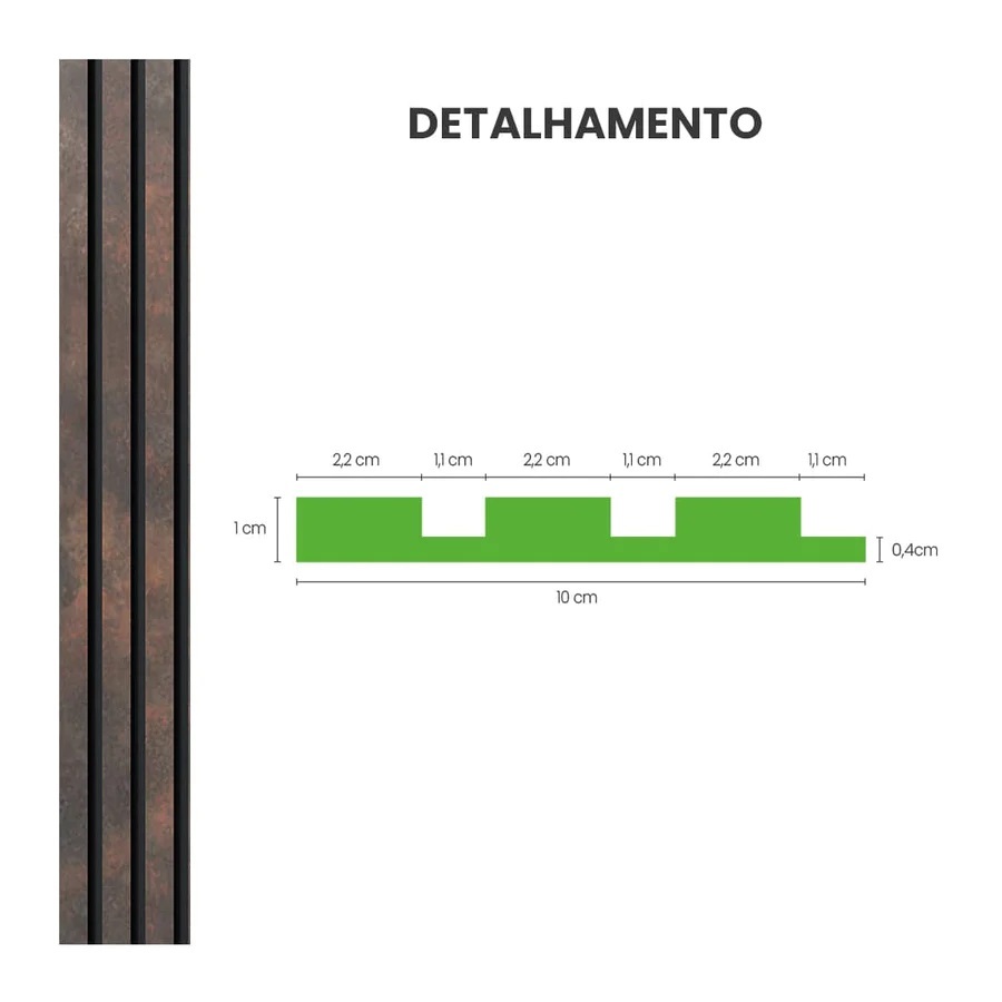 Painel Ripado Laminado de EVA Autocolante | Linha Urban valor para 2,5 ...