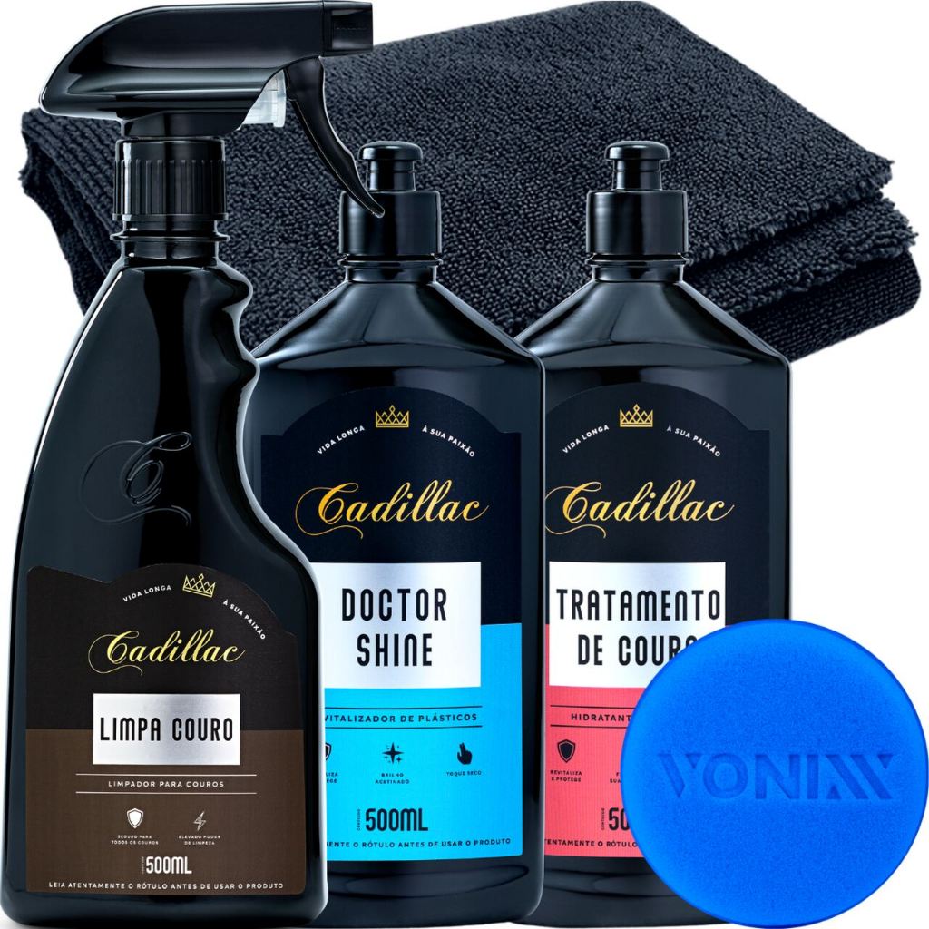 Kit de Couro Limpeza E Revitalização Doctor Shine Plástico | Shopee Brasil