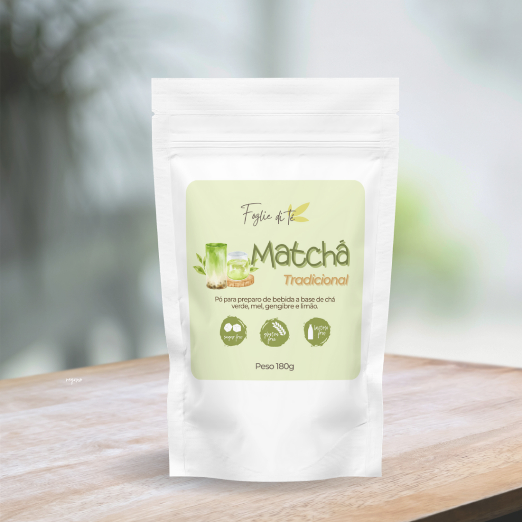 Matchá Tradicional Solúvel - 150g - Flogie de Té | Shopee Brasil