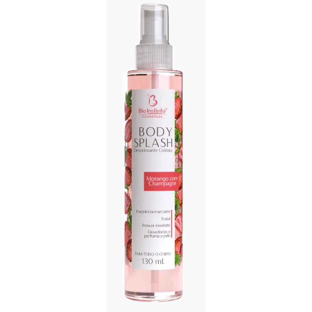 Desodorante Colônia Body Splash Morango Com Champagne 130ml | Shopee Brasil