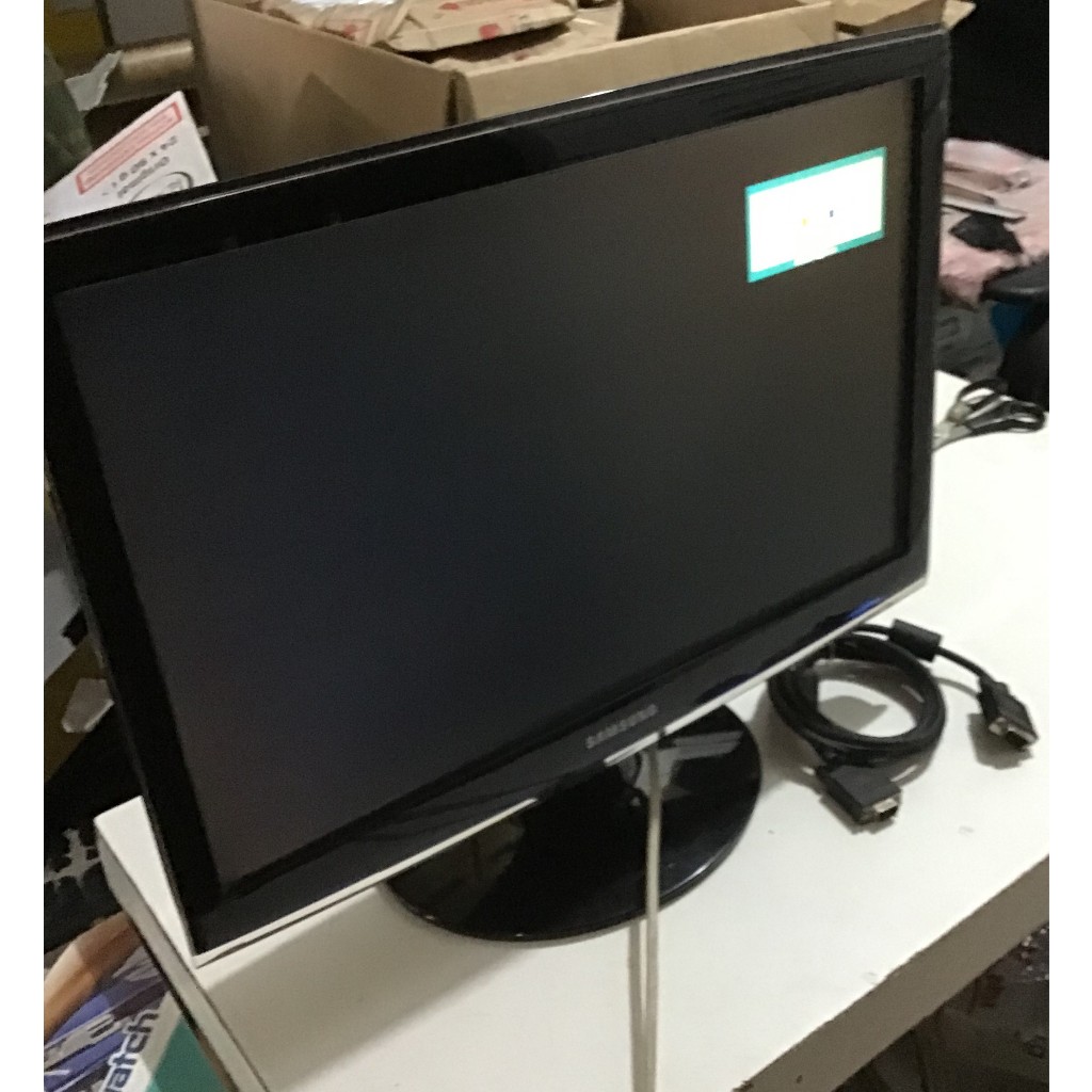 Monitor De 22 Polegadas Samsung + Cabo de energia e cabo VGA | Shopee Brasil