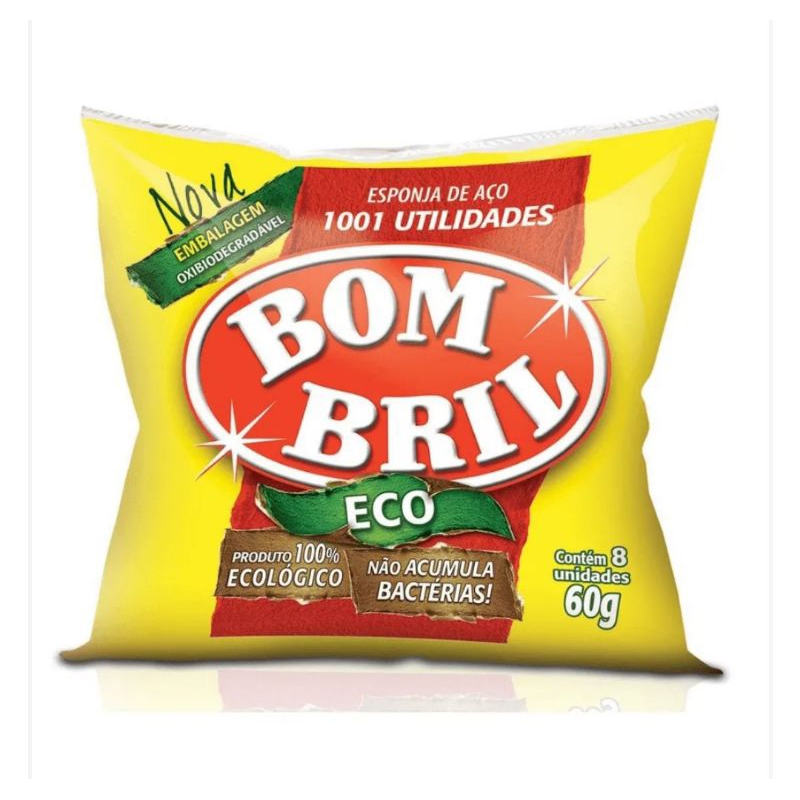Bombril pacote com 8 unidades | Shopee Brasil