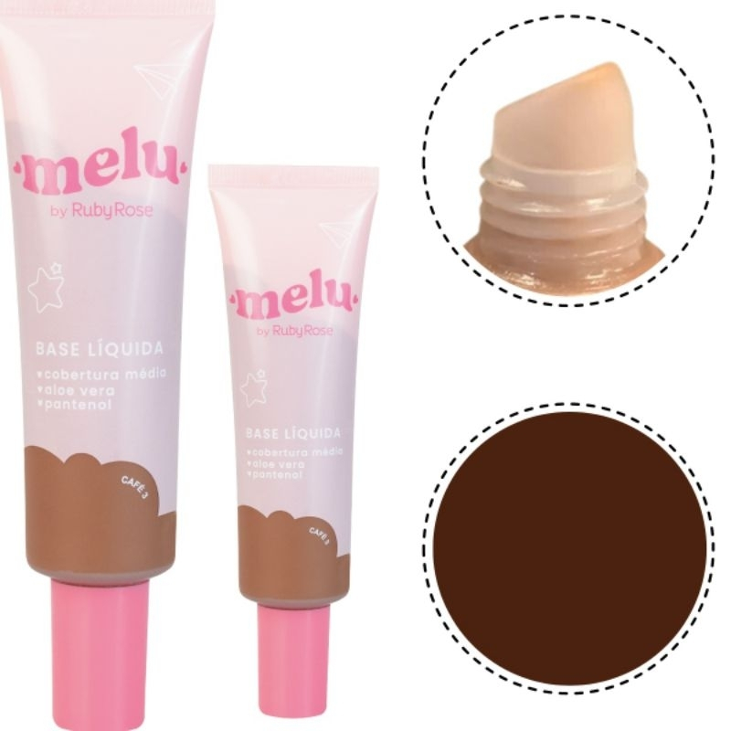 Base Liquida Ruby Rose Melu Cafe NR 3 | Shopee Brasil