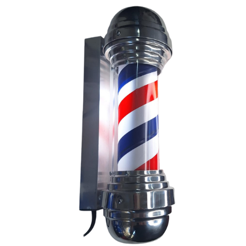 Mini Barber Pole De Bancada para Barbearia 30cm Modelo Nacional Sem ...