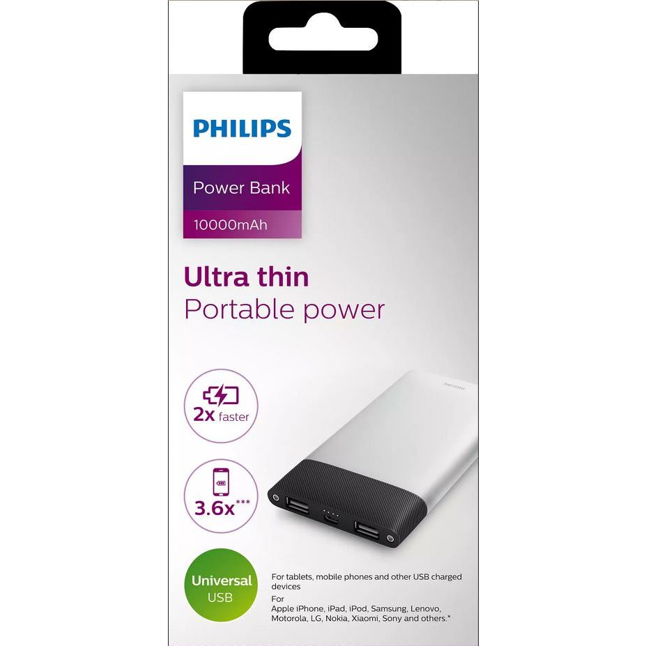 Power Bank philips 10000mAh | Shopee Brasil