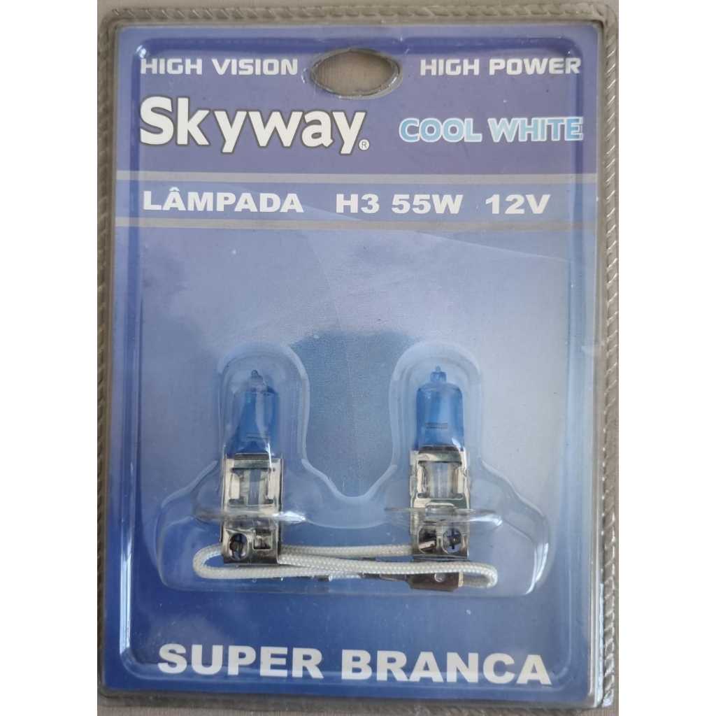 Lampada H3 55w 12v Super branca (490031) | Shopee Brasil