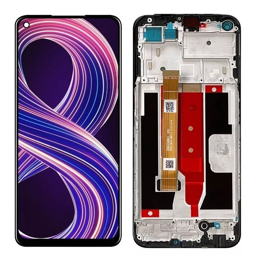 Tela Frontal Compatível Realme 8 5g Rmx3241 C/ Aro | Shopee Brasil