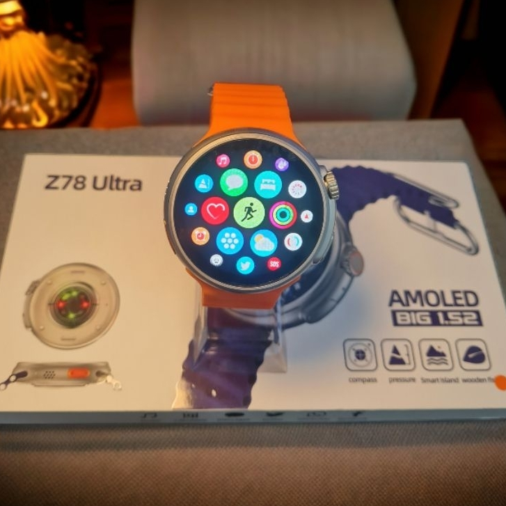 Smartwatch Relógio Inteligente Z78 Ultra Tela HD Grande Amoled | Shopee ...