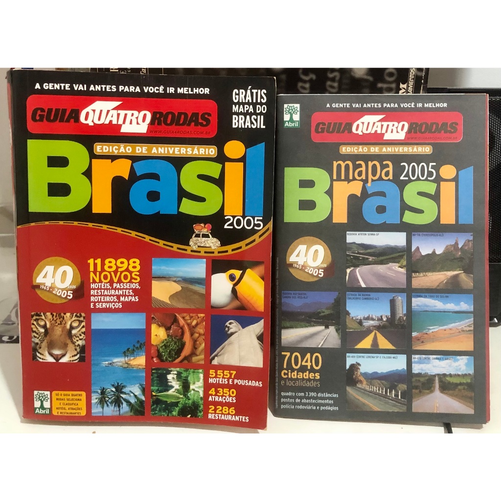 Guia Quatro Rodas - Edição de Aniversario Brasil 2005 + Mapa | Shopee ...
