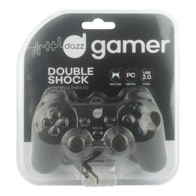 Controle Gamer Game Usb pc Dual Shock Dazz | Shopee Brasil