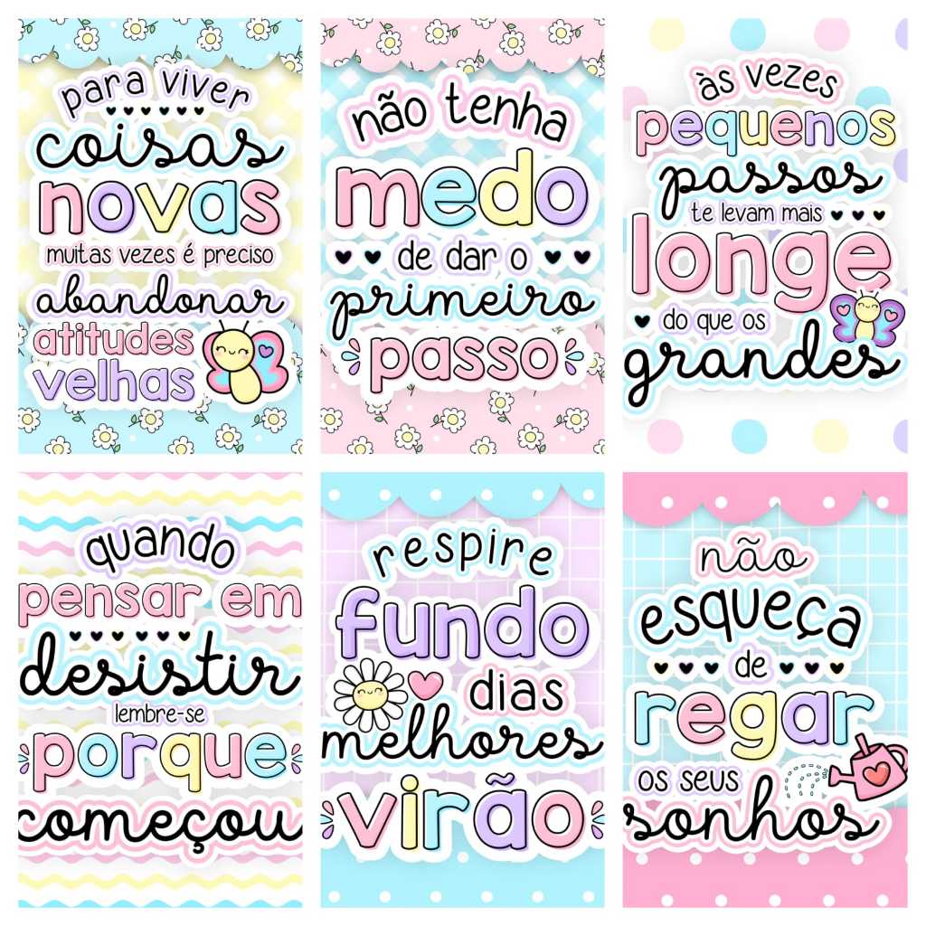 Cartão com Frases Motivacionais | Shopee Brasil