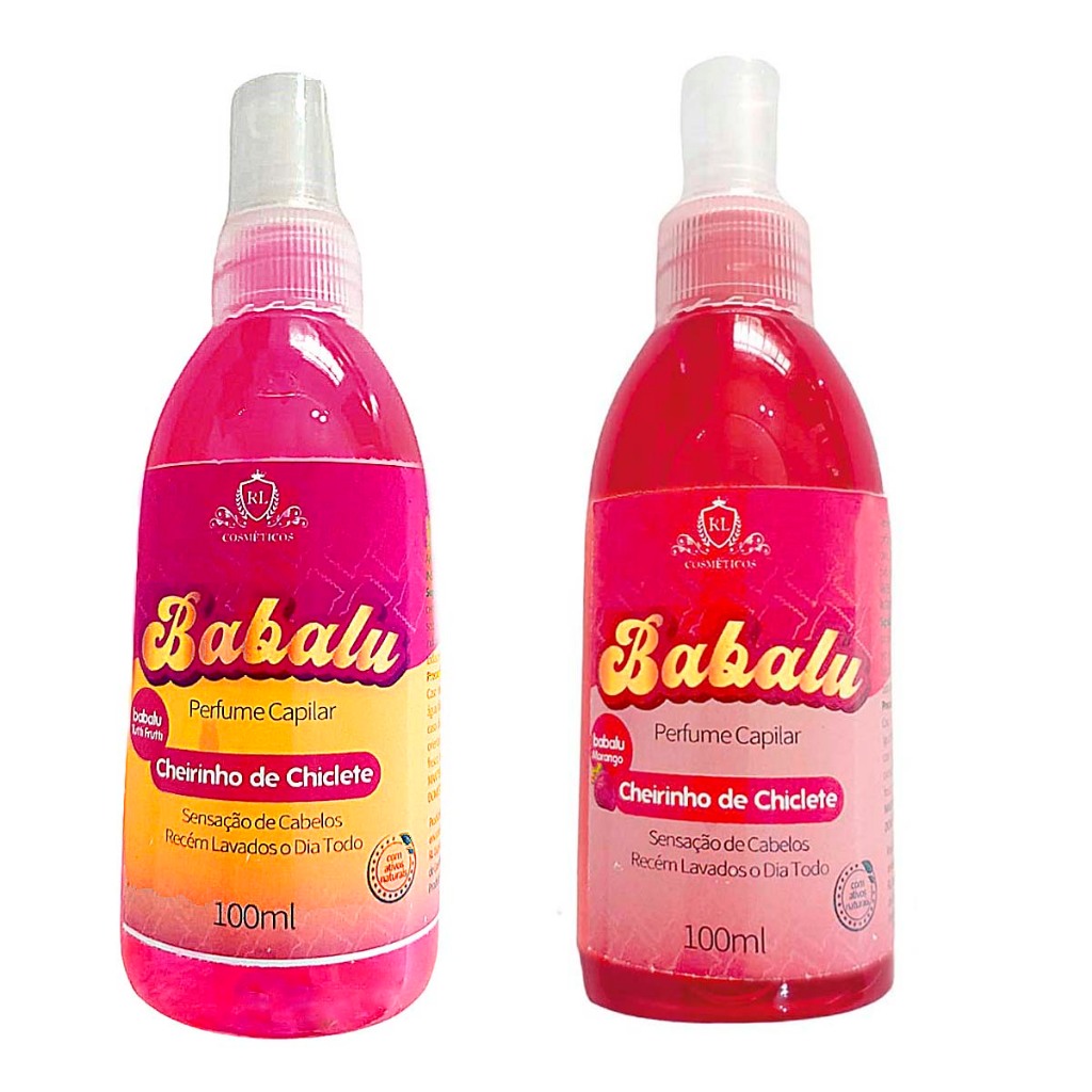 Kit Perfume Capilar Babalu Morango e Tuti Fruti 100 ml com Perfume de ...