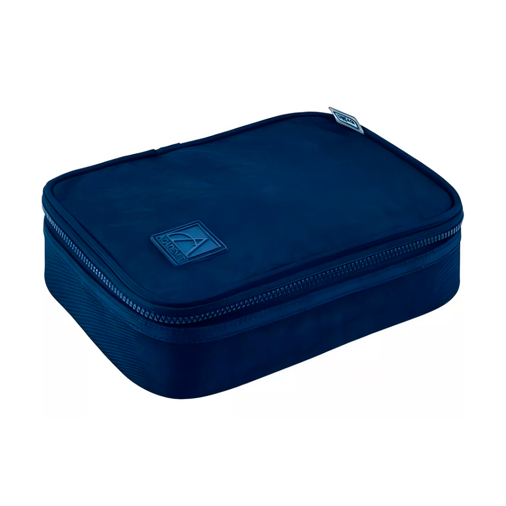 Estojo Escolar 100 Pens Organizador Grande Box Tilibra Azul | Shopee Brasil