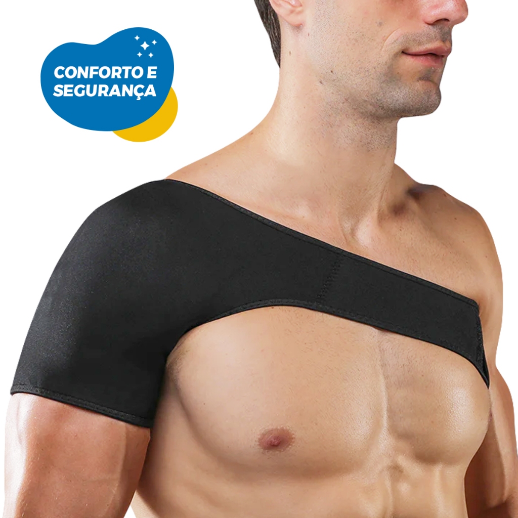 Suporte Para Ombro Ombreira De Compressão Ajustável Elástica Ortopédica ...