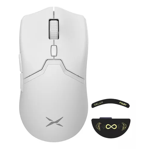 Mouse Gamer Sem Fio Delux M800 Pro Luzes Rgb Sensor Paw3395 | Shopee Brasil