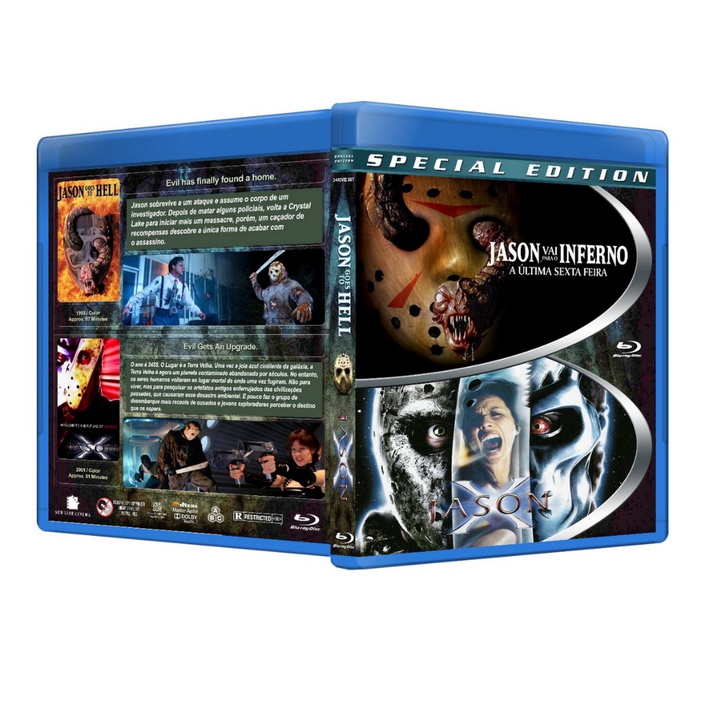 Blu-ray: Jason X + Jason Vai Para O Inferno [1 DISCO][PERSONALIZADO ...