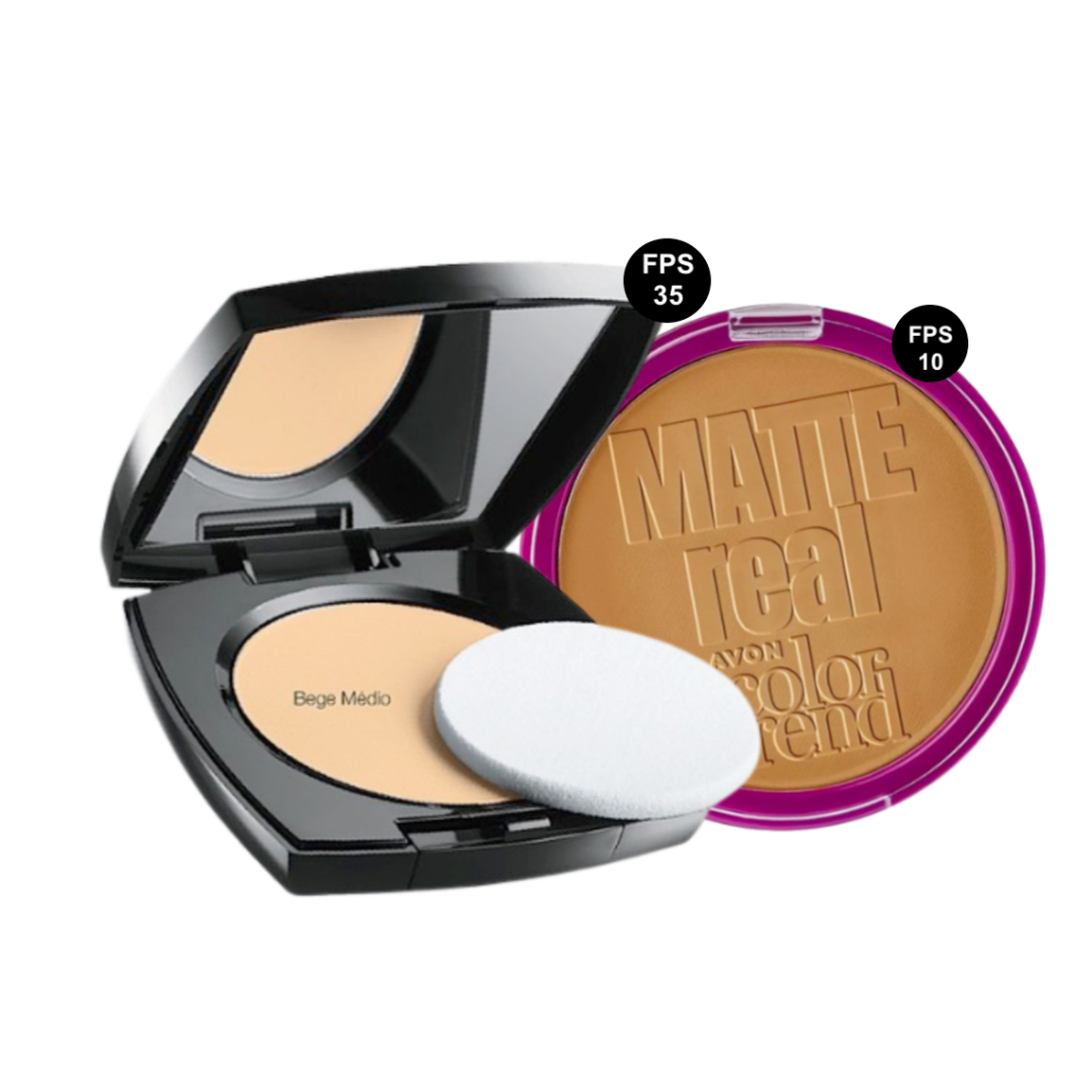 Pó Compacto Facial Matte AVON | Shopee Brasil