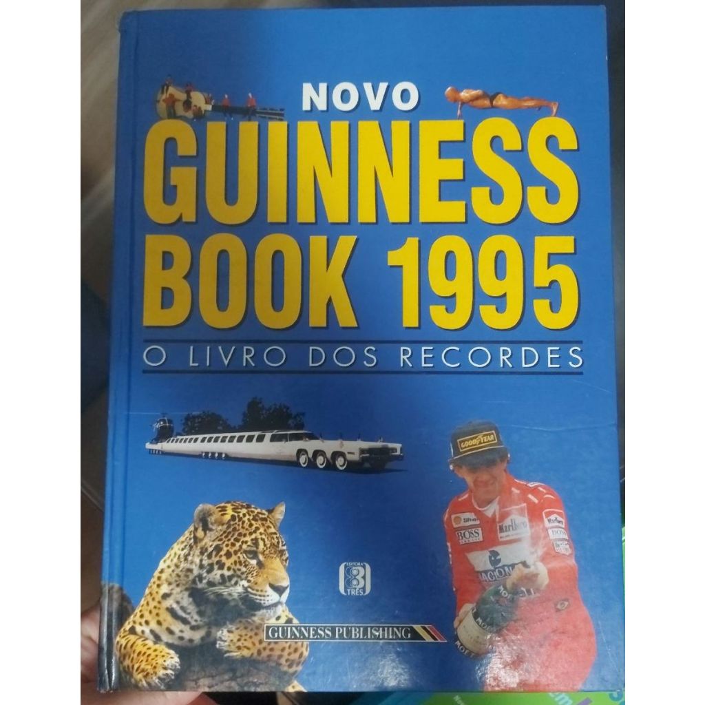 LIVRO - NOVO GUINNESS BOOK, O LIVRO DOS RECORDES 1995 - CAPA DURA - 353 PÁGINAS | Shopee Brasil