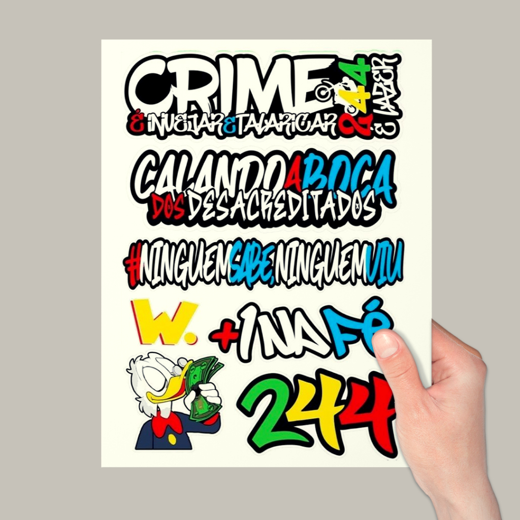 Cartela Adesivos 244 Grau Para Bike Carro Moto - CCT13 | Shopee Brasil