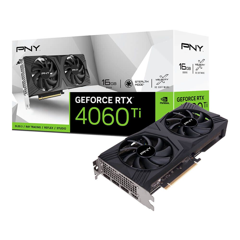 Placa de Vídeo PNY Vcx GeForce RTX 4060 Ti 16Gb Verto Dual Fan Graphics ...